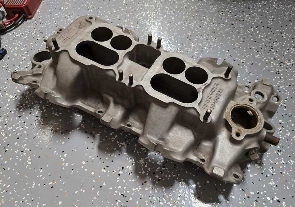 1962-1964 Chevy Impala SS 348 409 Dual Quad Intake Manifold Winters ...