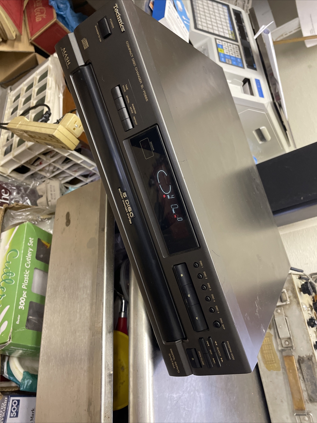 Technics SL-PD665 5 Disc Compact Disc Player Carousel JAPAN | eBay