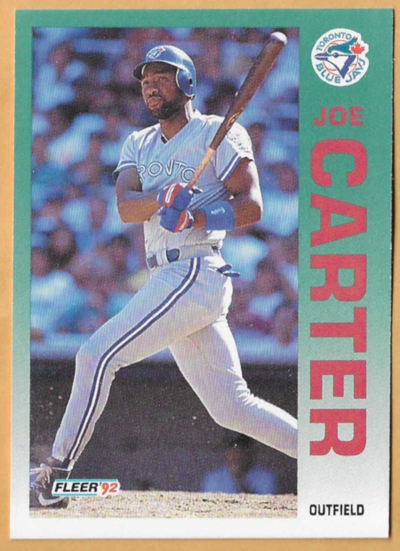 JOE CARTER TORONTO BLUE JAYS #327 - FLEER NM-MT 1992 | eBay