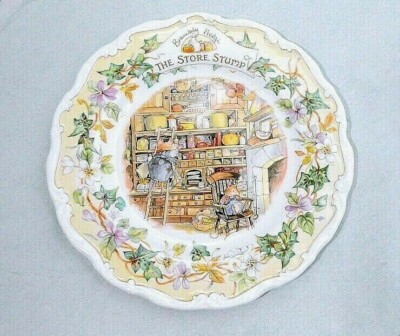 Royal Doulton England Brambly Hedge The Store Stump Plate 8" 118 | eBay
