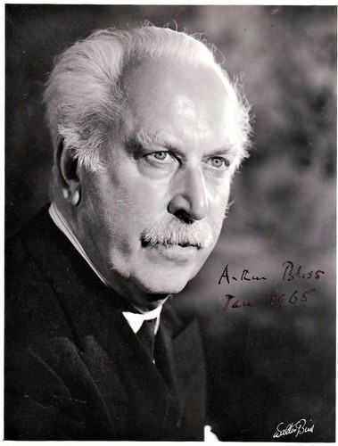 SIR ARTHUR BLISS composer outstanding autographed official photograph ...