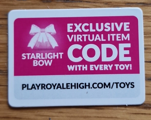 Roblox Royale High STARLIGHT BOW virtual RARE CODE SENT INMEDIATE via ...