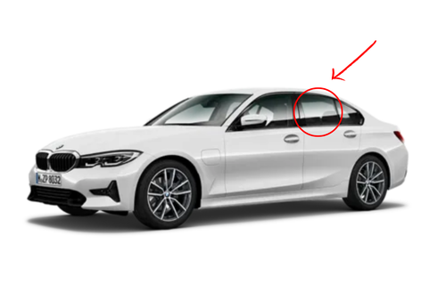 Rear left driver side door window glass for 2019-2024 BMW 320i 330i ...