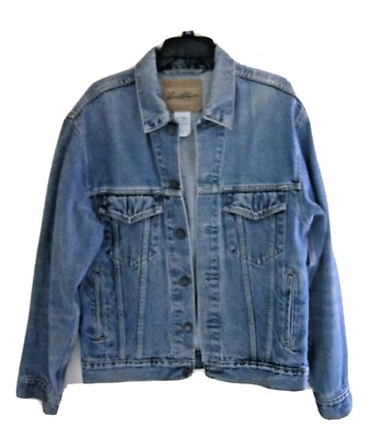 VTG Levi Strauss Signature Denim Jean Jacket Stone Washed Trucker Small ...