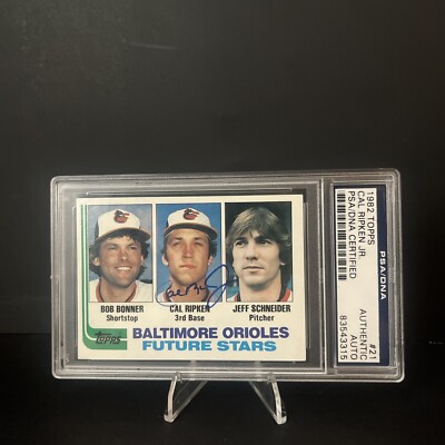 1982 TOPPS #21 CAL RIPKEN JR. RC ORIOLES HOF PSA Auth AUTO Rookie | eBay