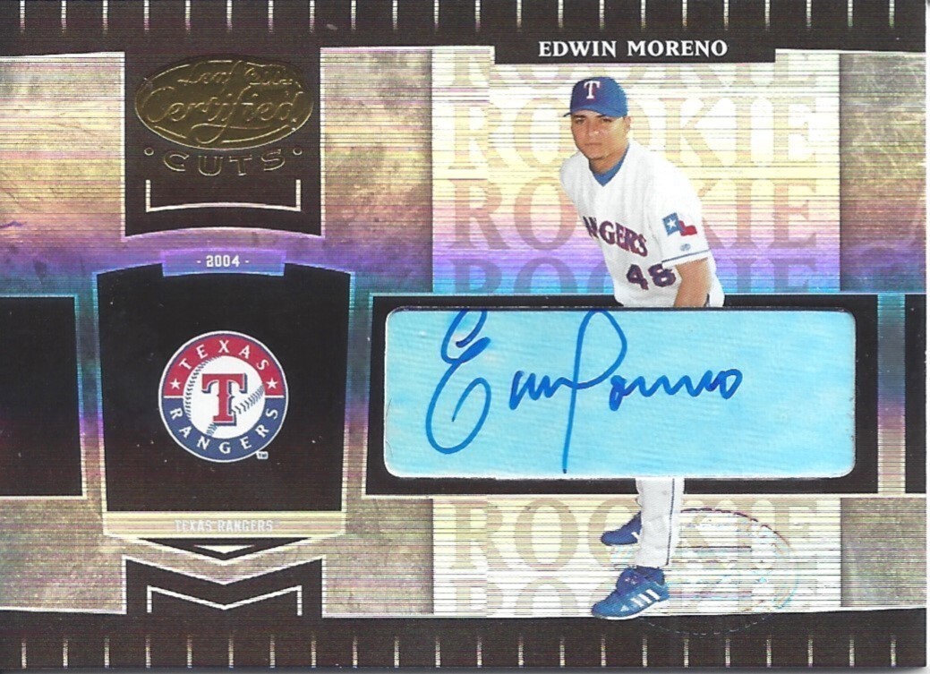 2004 Leaf Certified Cuts SP Edwin Moreno 264 Rangers 394/499 | eBay
