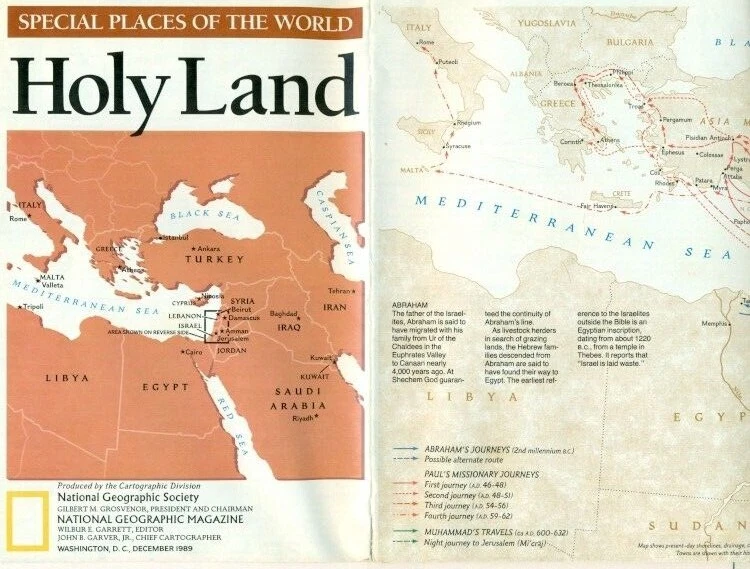 Holy Land World Map