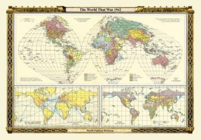20th Century World Maps Collection - The World That Was 1942 - 1000 ...