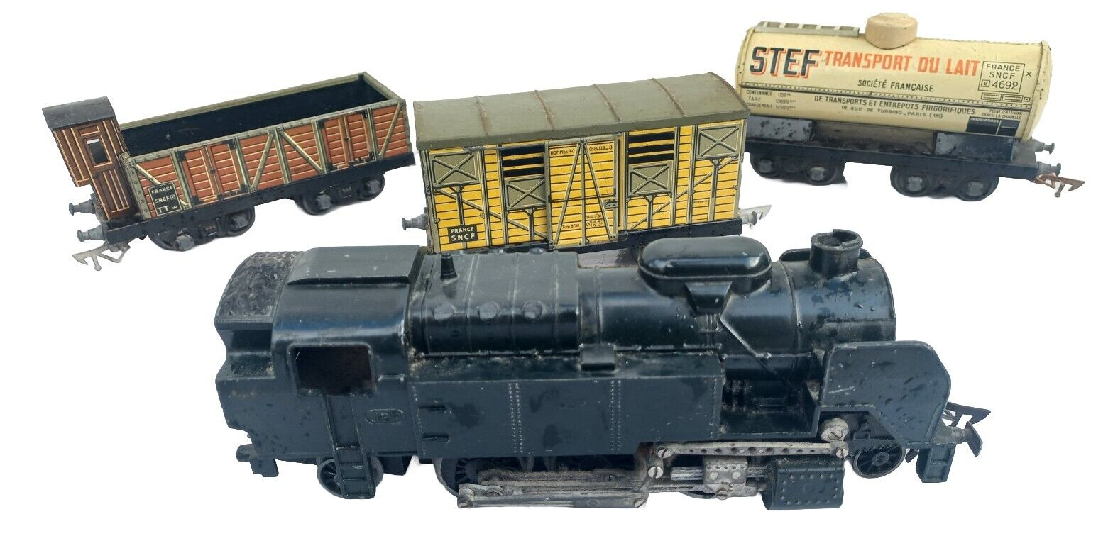 Train Jep série 60 ap5 type SNCF 131 échelle O lot 3 wagons Jep STEF | eBay