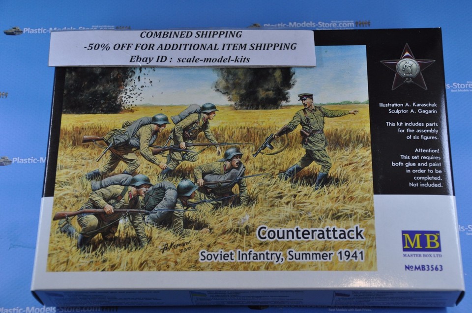 Master Box 3563 Counterattack Soviet Infantry Summer 1941 WWII 1/35 | eBay