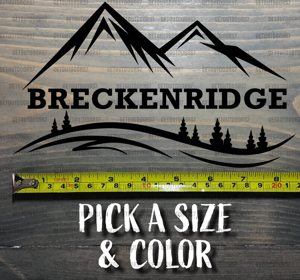 Breckenridge Sticker Decal Breck Colorado Ski Mountain Die Cut Keystone ...