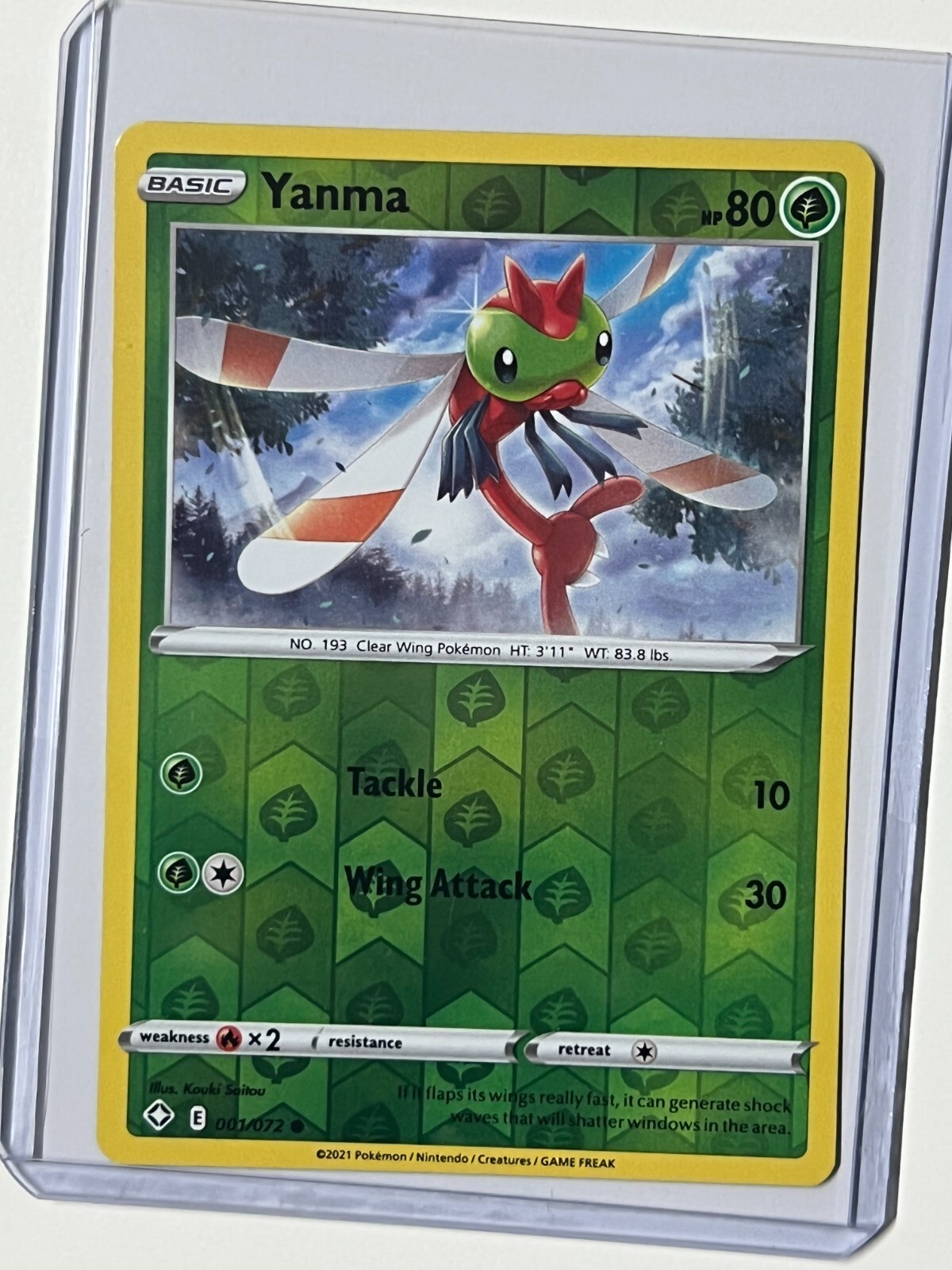 Yanma 001/072 Reverse Holo Shining Fates Pokemon TCG Card 2021 | eBay