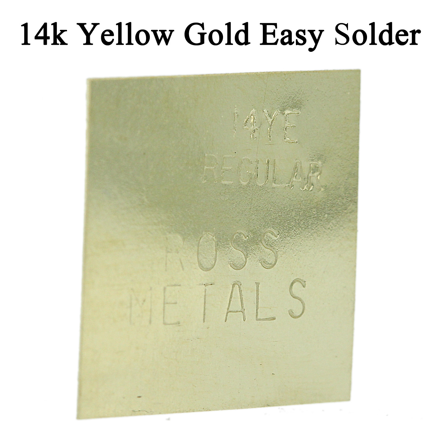 14K Yellow Gold Easy Regular Solder One Gram Plate For Jewelry Repair ...