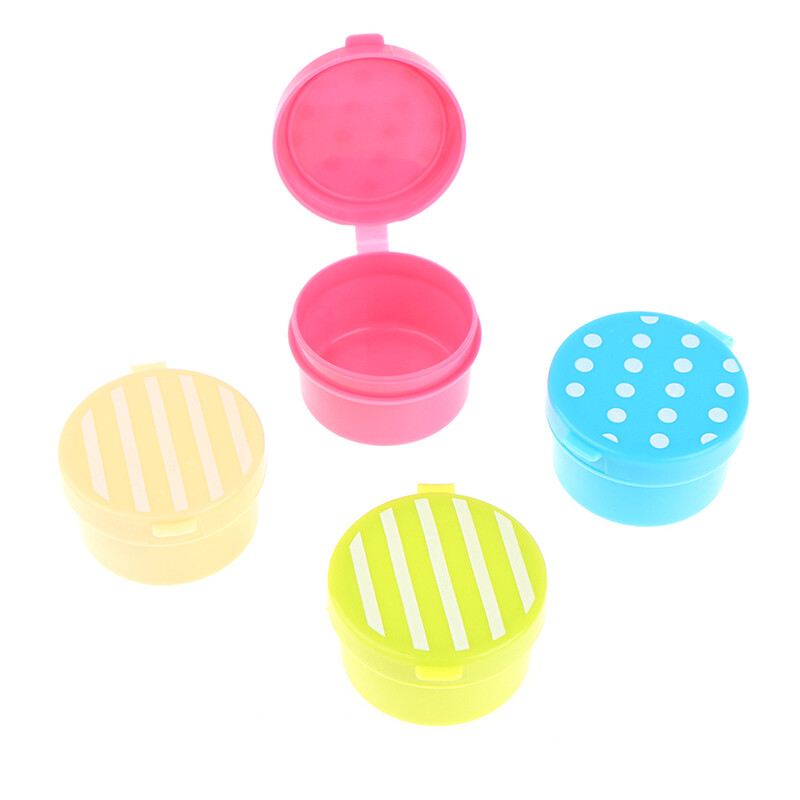 4Pcs Mini Sauce Bottles Colored Sauce Containers Tomato Sauce Storage ...