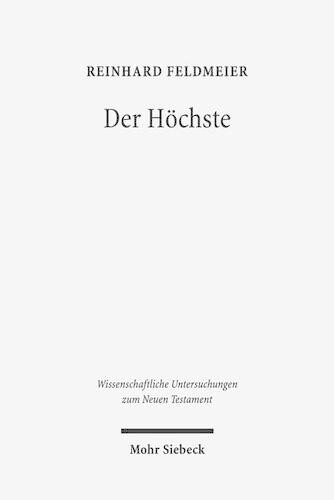 Reinhard Feldmeier Der Höchste (Relié) 9783161527180 | eBay