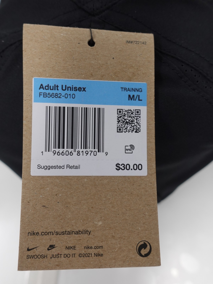 Nike FB5682-010 Dri Fit ADV Fly Unstructured Reflective Cap M/L | eBay