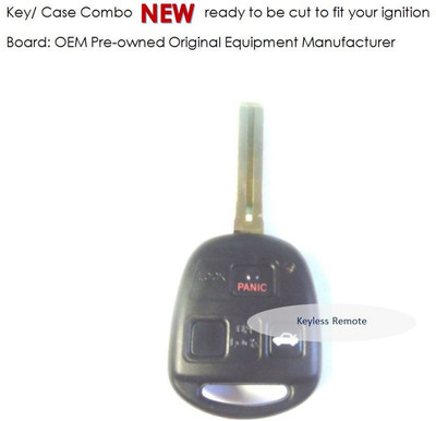 Keyless entry remote for ES 300 03 04 05 06 89070-33750 transponder ...