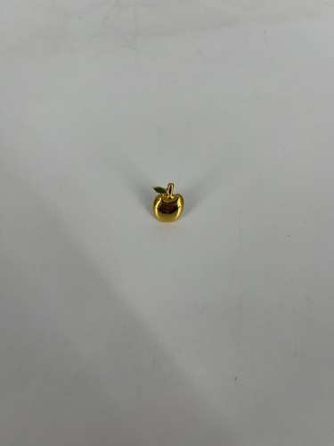 Fashion Jewelry Gold And Green Stem Apple Pin Brooch | eBay