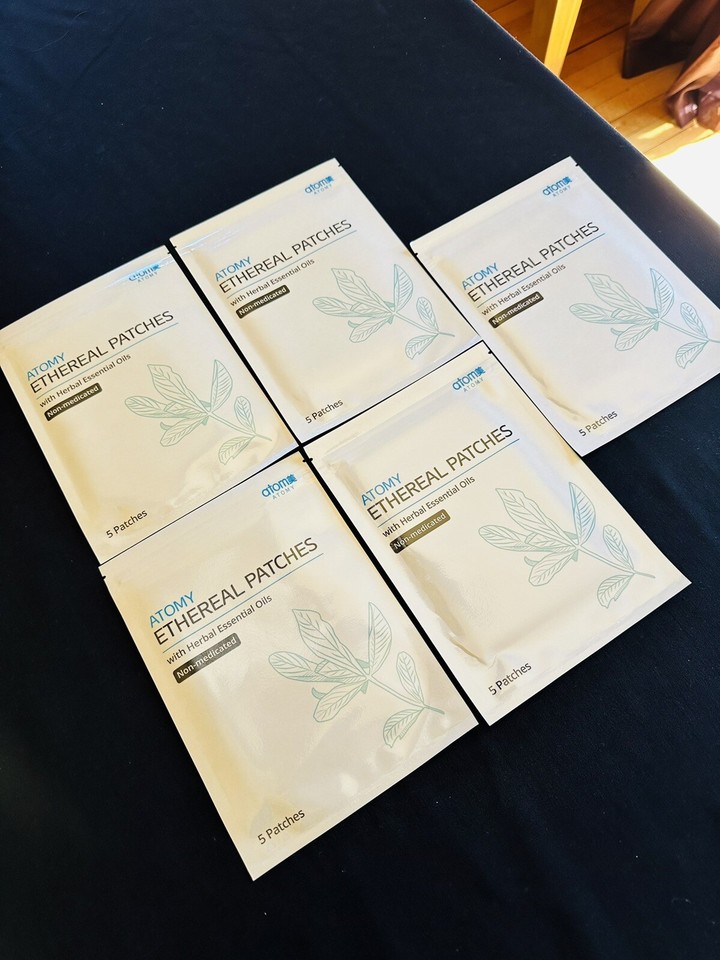Atomy Ethereal Oil Patch Pain Relief 5 Packs ( 5pcs/pk ) 25 Patches USA ...