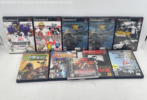 Lot Of 10 Sony PlayStation 2 PS2 Action Adventure Sports Simulation ...