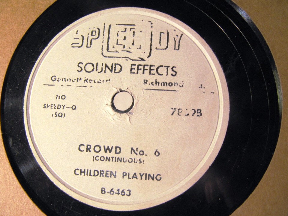 TV Radio SHOW SOUND EFFECTS Record Speedy Q NIGHT NOISES Frogs CHILDREN ...