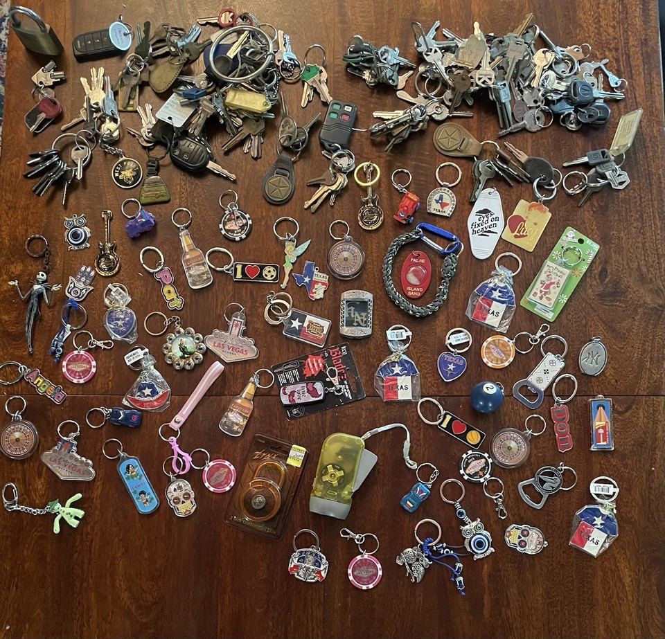 Large Keychain Lot | eBay