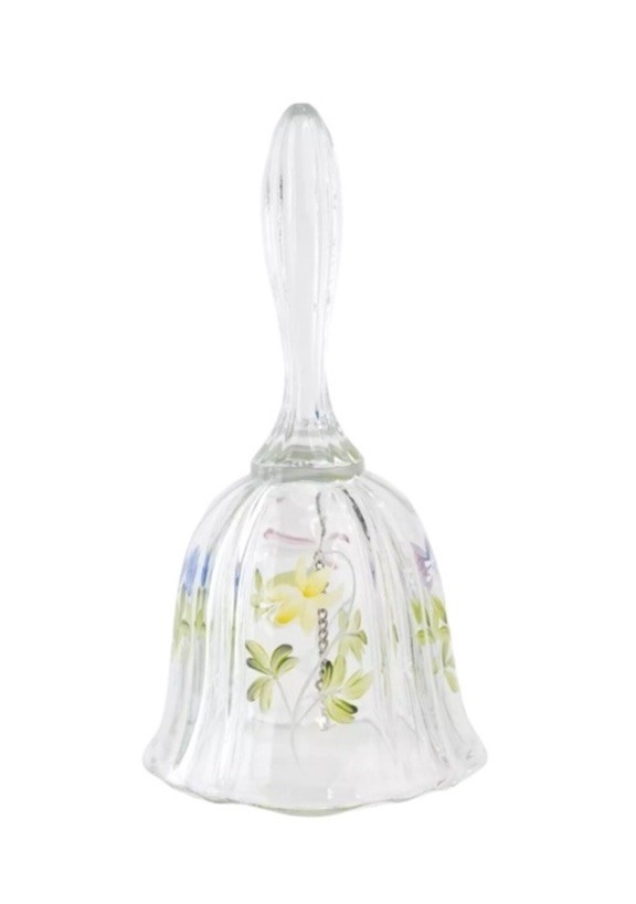 Vintage Fenton Bell Art Glass hand painted artist signed S Bryan | eBay