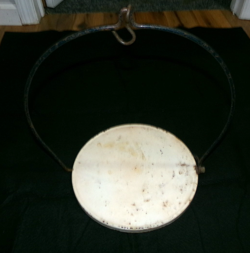 Antique Vintage Porcelain General Store Hanging Scale Tray Basket ...