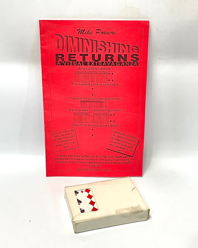 Mike Powers Diminishing Returns Magic Trick w/ Gimmicked Cards ...