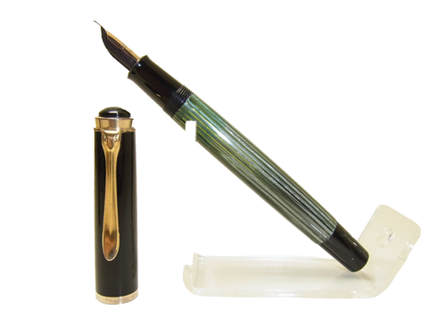 Beautiful 1954-56 PELIKAN 400 Striated Fountain Pen Flexy 14K OB F-BB ...