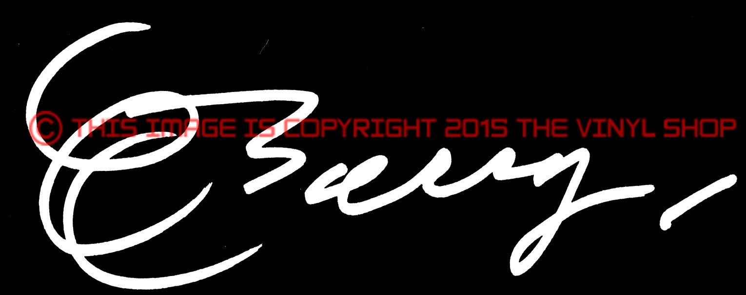 Chuck Berry Signature Vinyl Decal Sticker Autograph rock & roll music ...