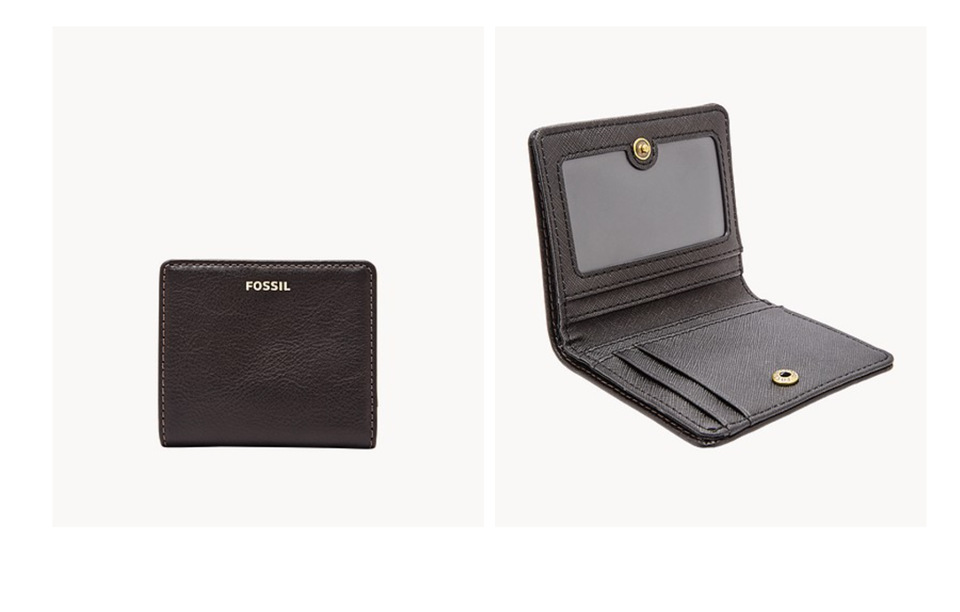 Fossil Madison Bifold Leather wallet Black SWL2229001 | eBay