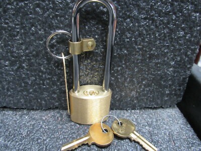 WB Wilson Bohannan Brass 3" padlock, With 2 Keys and Blank Key Tag ...