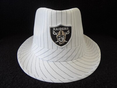 Raiders white / Adult Fedora | eBay