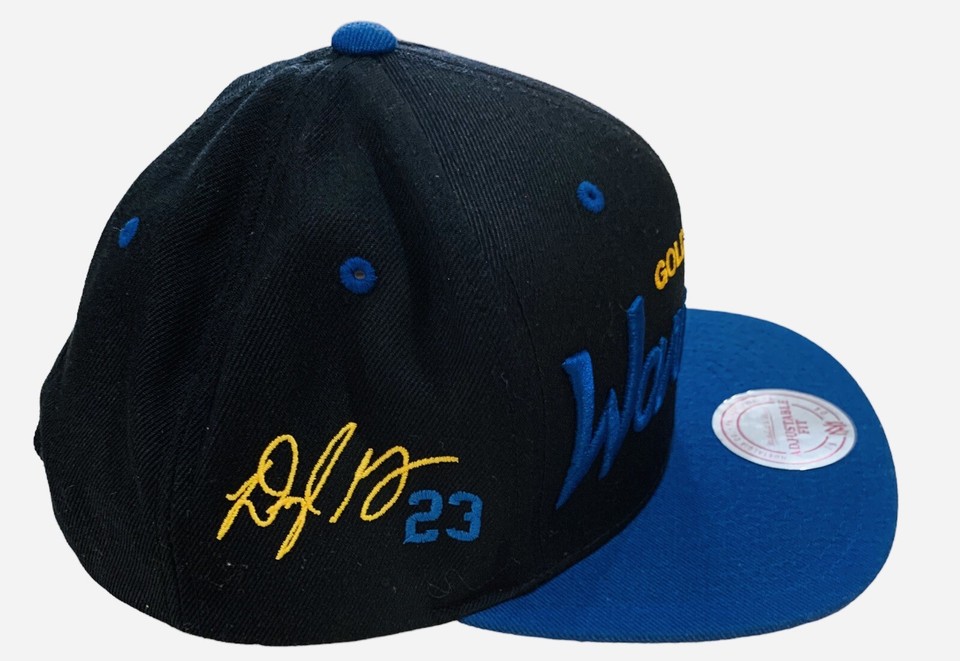 NBA BASKETBALL GOLDEN STATE WARRIORS SCRIPT LOGO MITCHELL & NESS SNAP ...