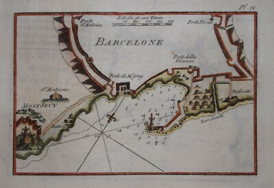 SPAIN - BARCELONA - BARCELONE BY JOSEPH ROUX 1764. | eBay