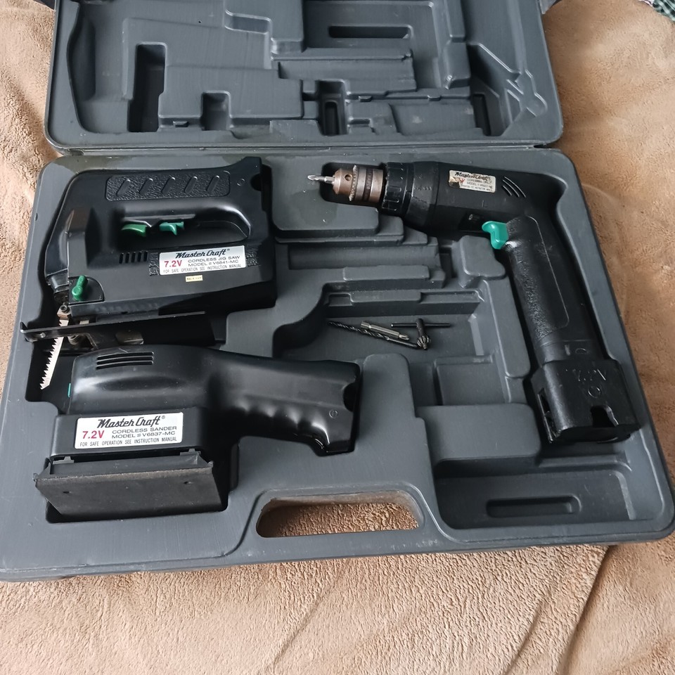 Mastercraft Battery Powered 7.2 Drill Sander And Jigsaw | eBay