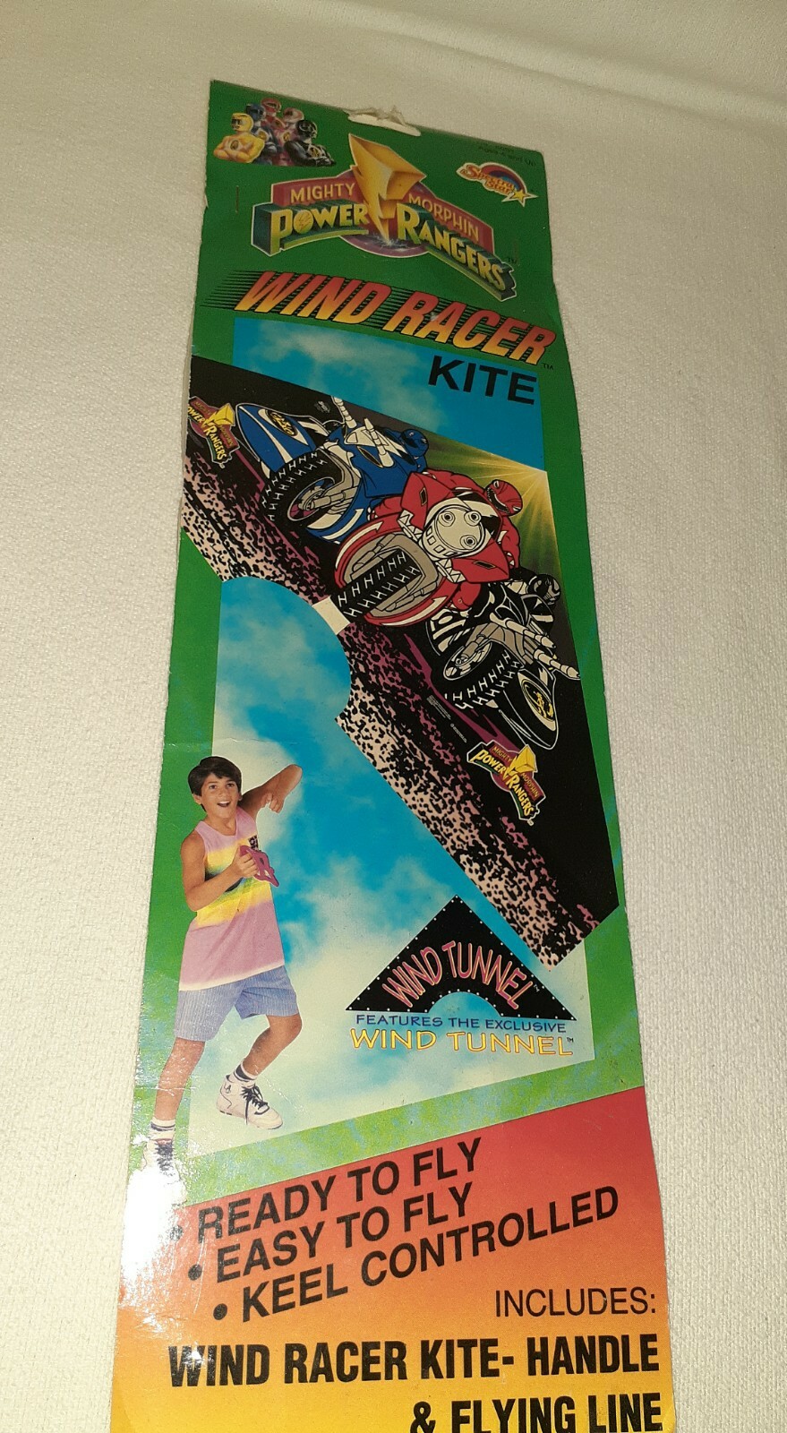 Vintage 1994 Spectra Star Mighty Morphin Power Rangers Wind Racer Kite ...
