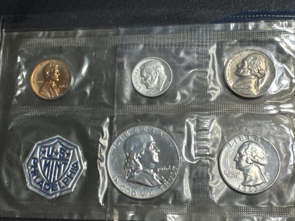 Lot of 4 US Mint Proof Sets 1960, 1961, 1962, 1963 No Boxes Unopened ...