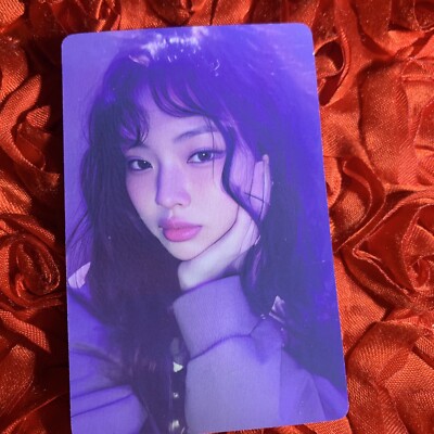 Hyein NEWJEANS Cartoon Power Edition Celeb K-POP Girl Photo Card Purple ...