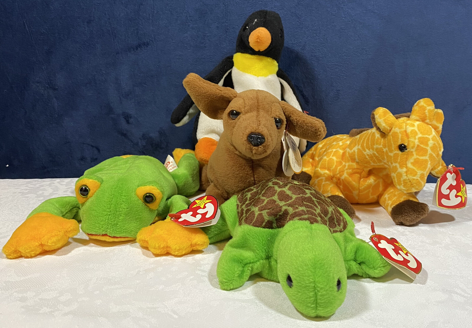 Lot of 5 Beanie Babies - Smoochie, Weenie, Twigs, Speedy & Waddle | eBay