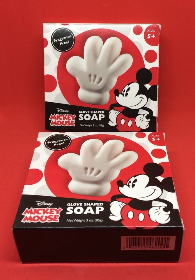 Disney 2 Pack Mickey Mouse Glove Shaped Soap NIP Fragrance Free ...
