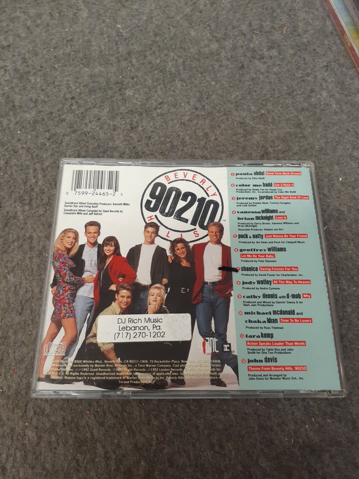 Beverly Hills, 90210 by Original TV Soundtrack: 1992 Used - Very Good ...