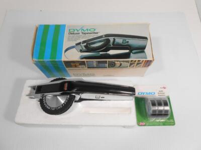 Vintage DYMO 1570 Label Maker Embosser Chrome with 4 Rolls of Tape. | eBay