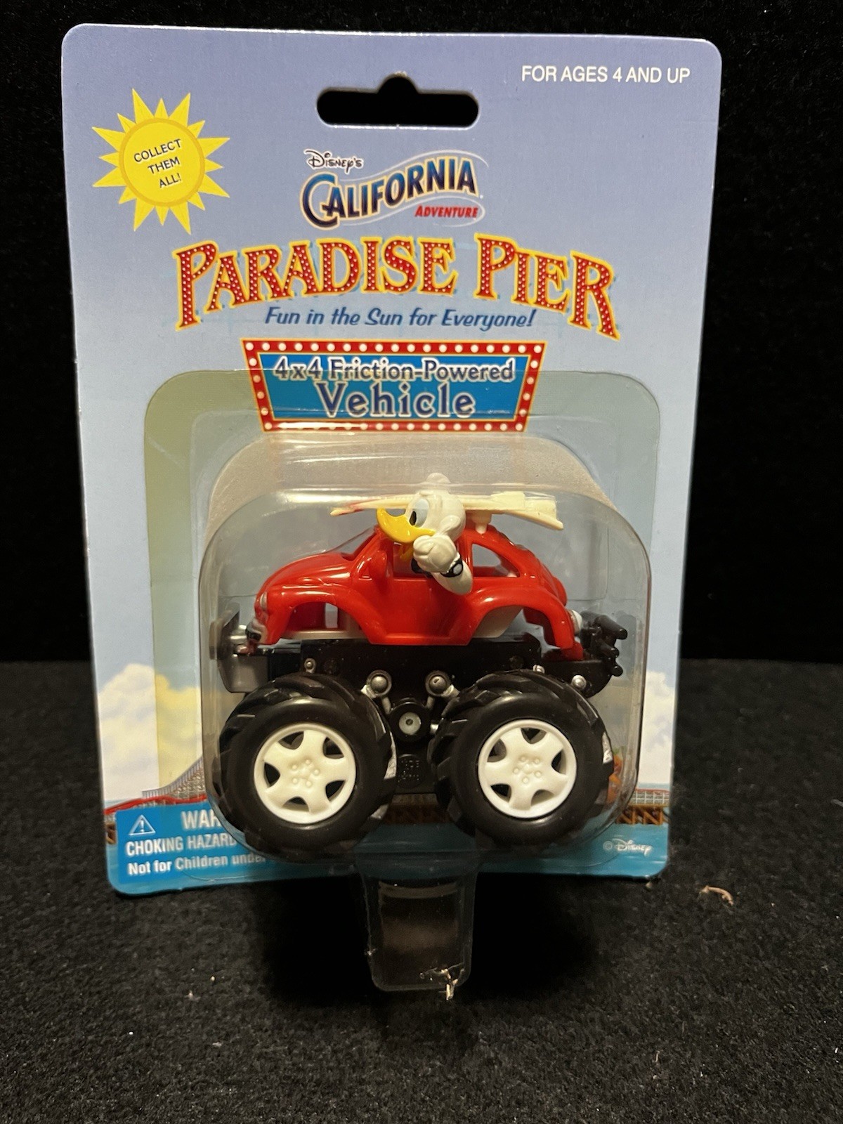 Disney Paradise Pier Car Vehicle Friction Powered Donald Duck 4x4 ...
