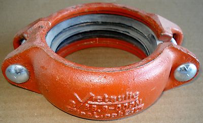 2x VICTAULIC PIPE FITTING FIRELOCK EZ RIGID COUPLING 009N 3" OR 88.9 MM ...