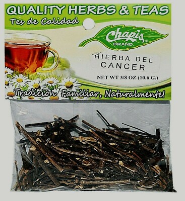 CHAPIS HIERBAS HERBS HIERBA DEL CANCER Net Wt. 3/8oz (10.6g) 3,6,12 ...