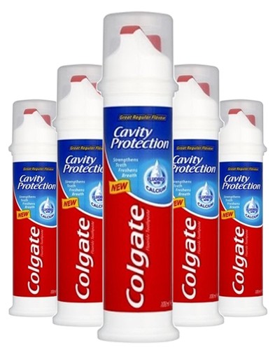 5 X Colgate Cavity Protection Pump Toothpaste With Fluoride & Calcium ...