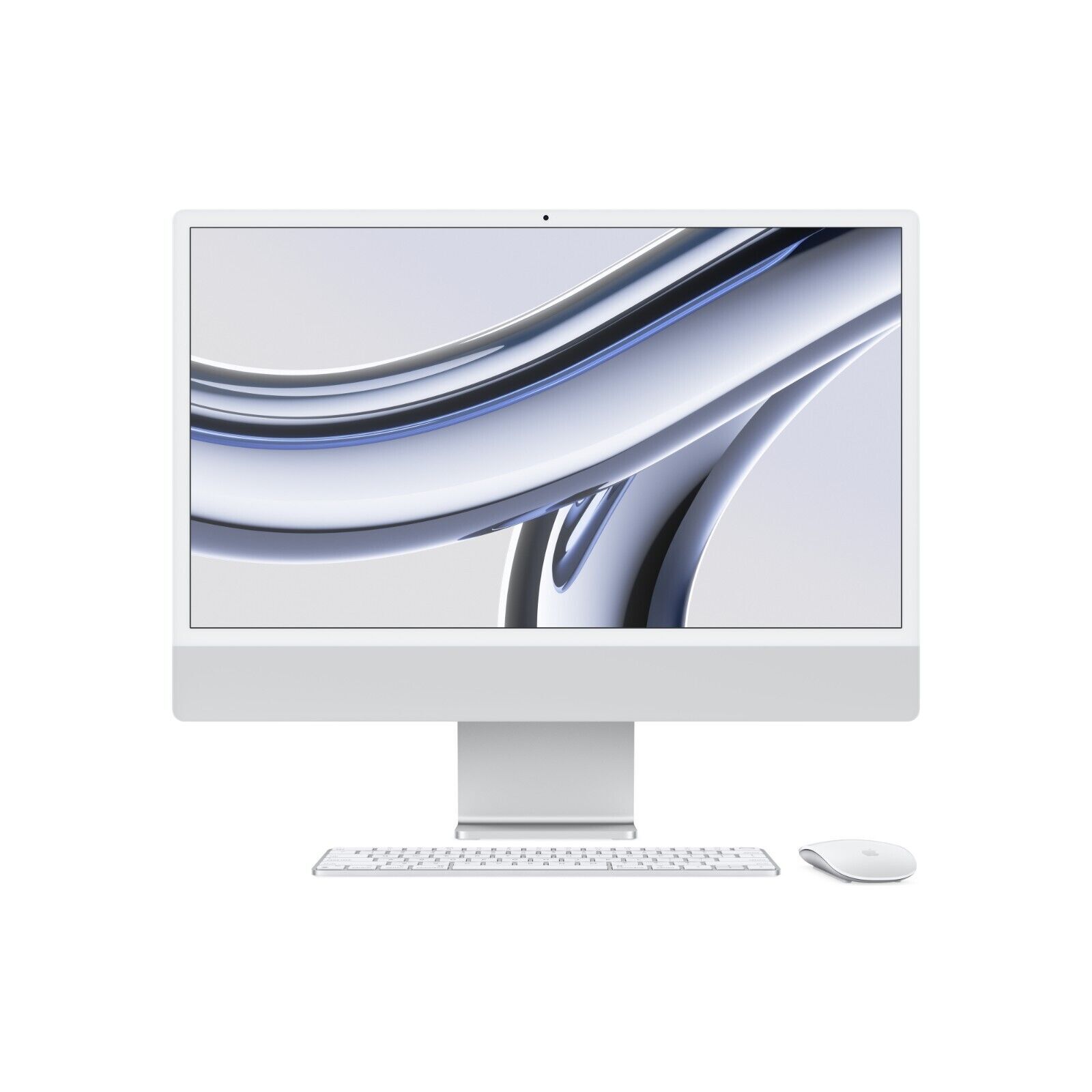 Apple iMac 24" (512GB SSD, M3, 8GB, 10-Core GPU) Silver - MQRK3X/A ...