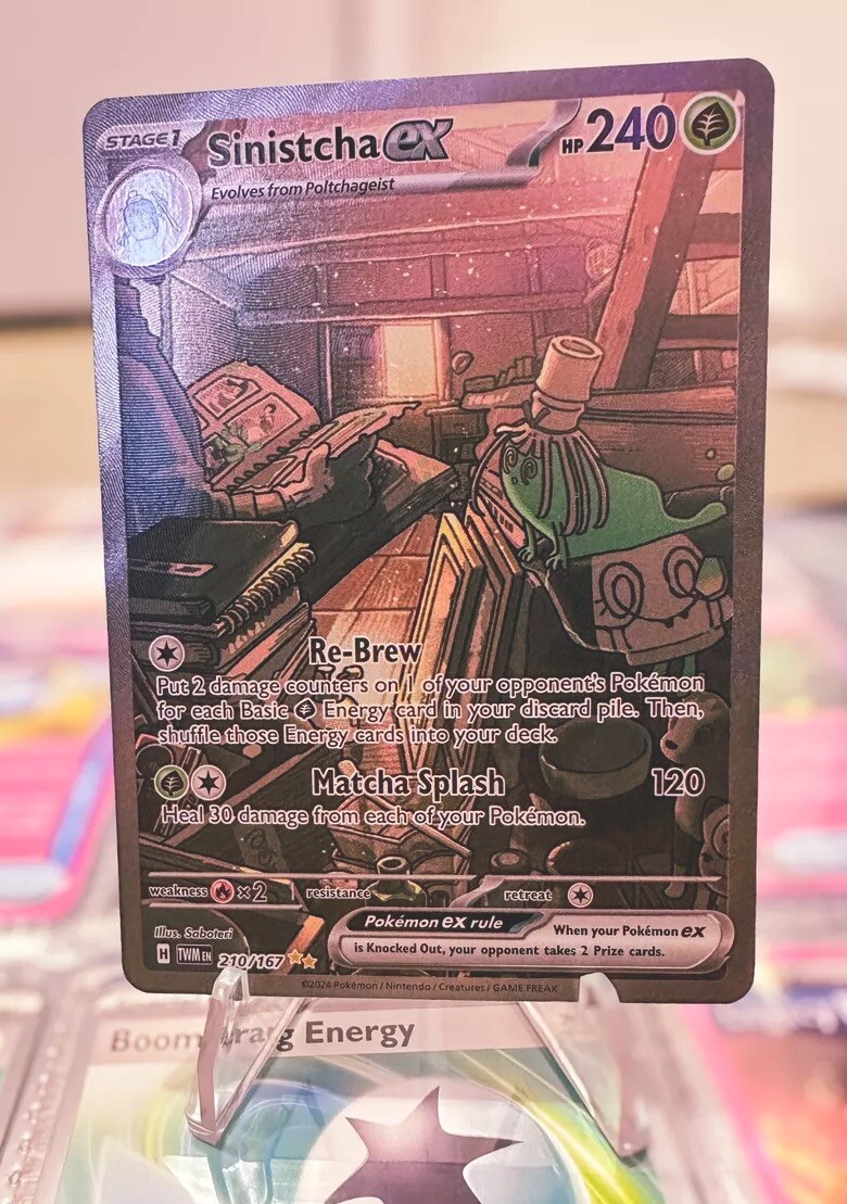 Pokémon TCG Sinistcha ex Scarlet & Violet-Twilight Masquerade 210/167 ...